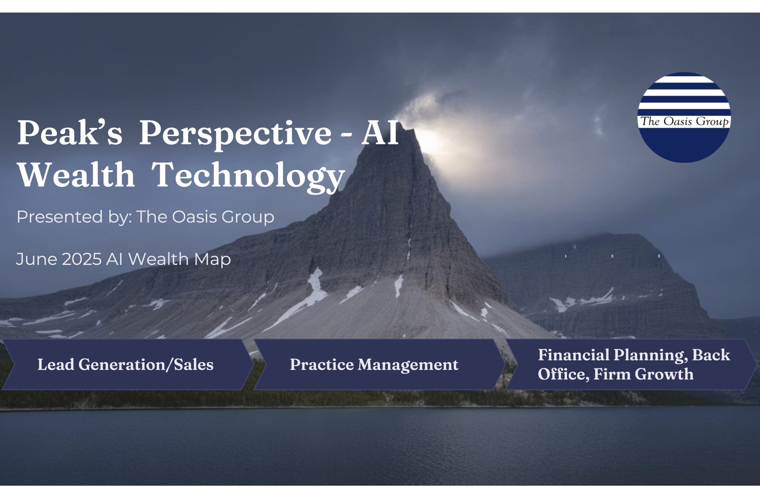The Oasis Group's AI WealthTech Map: Peaks Perspective